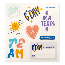 Atlassian Team Supply Co. Store | Team Together Stickers